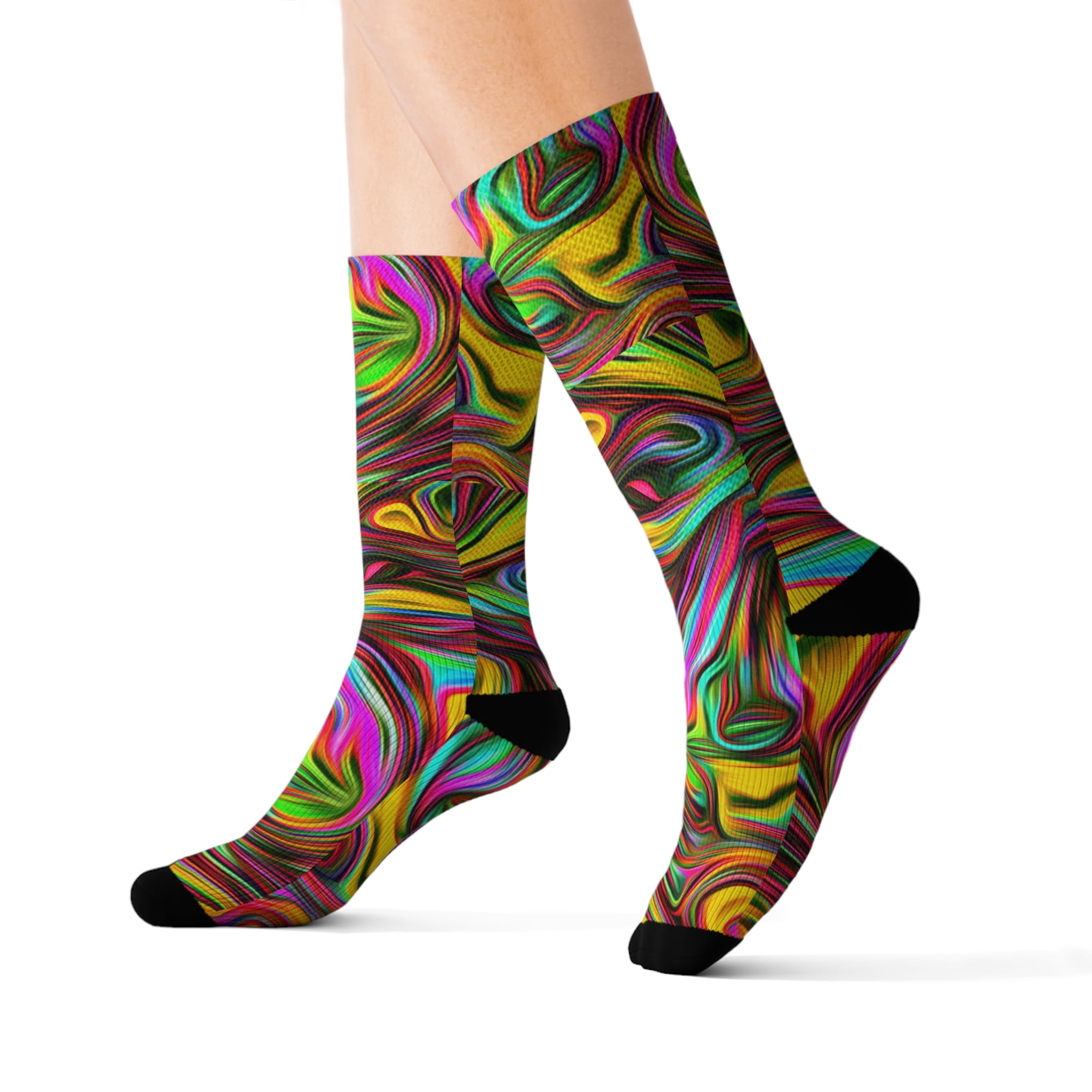 Charisma Girls Swirl Series Design Number 17 Sublimation Socks ...