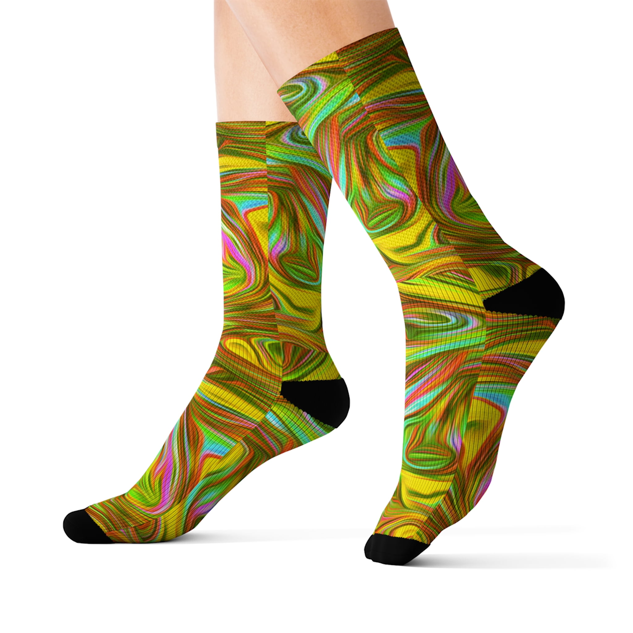 Charisma Girls Swirl Series Design Number 18 Sublimation Socks ...