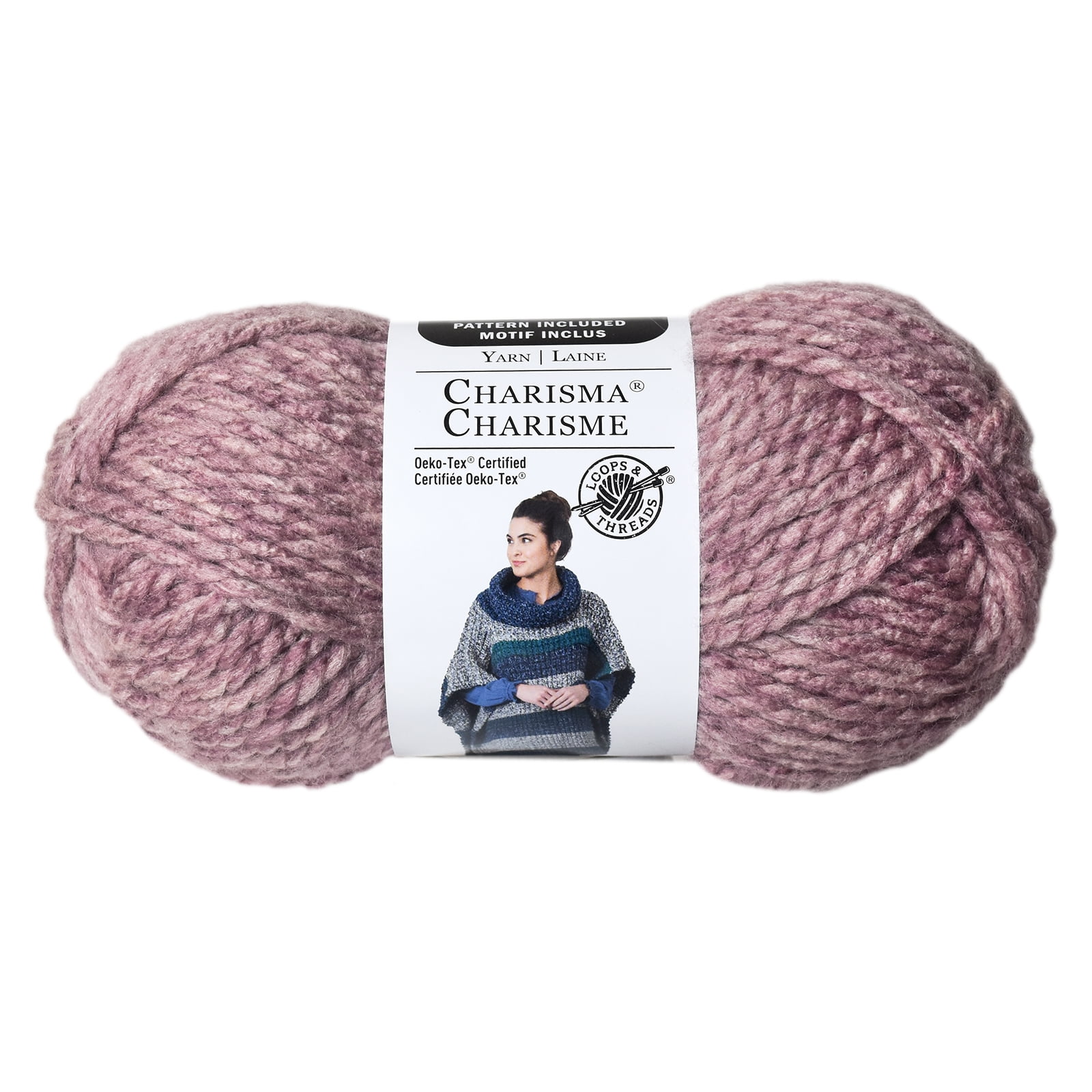 Charisma Heather Yarn by Loops & Threads - Yarn for Knitting - Crochet ...