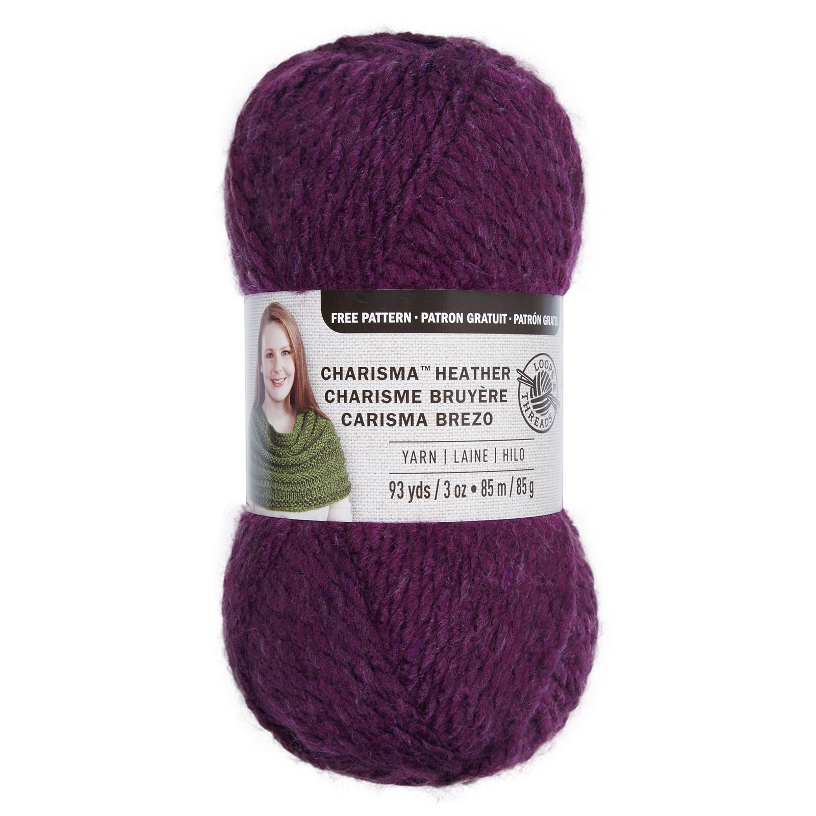 Charisma Heather Yarn by Loops & Threads - Yarn for Knitting, Crochet ...