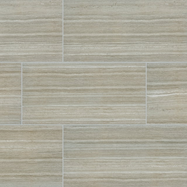 Charisma Silver 12 in. x 24 in. Glazed Ceramic Floor And Wall Tile (16 ...