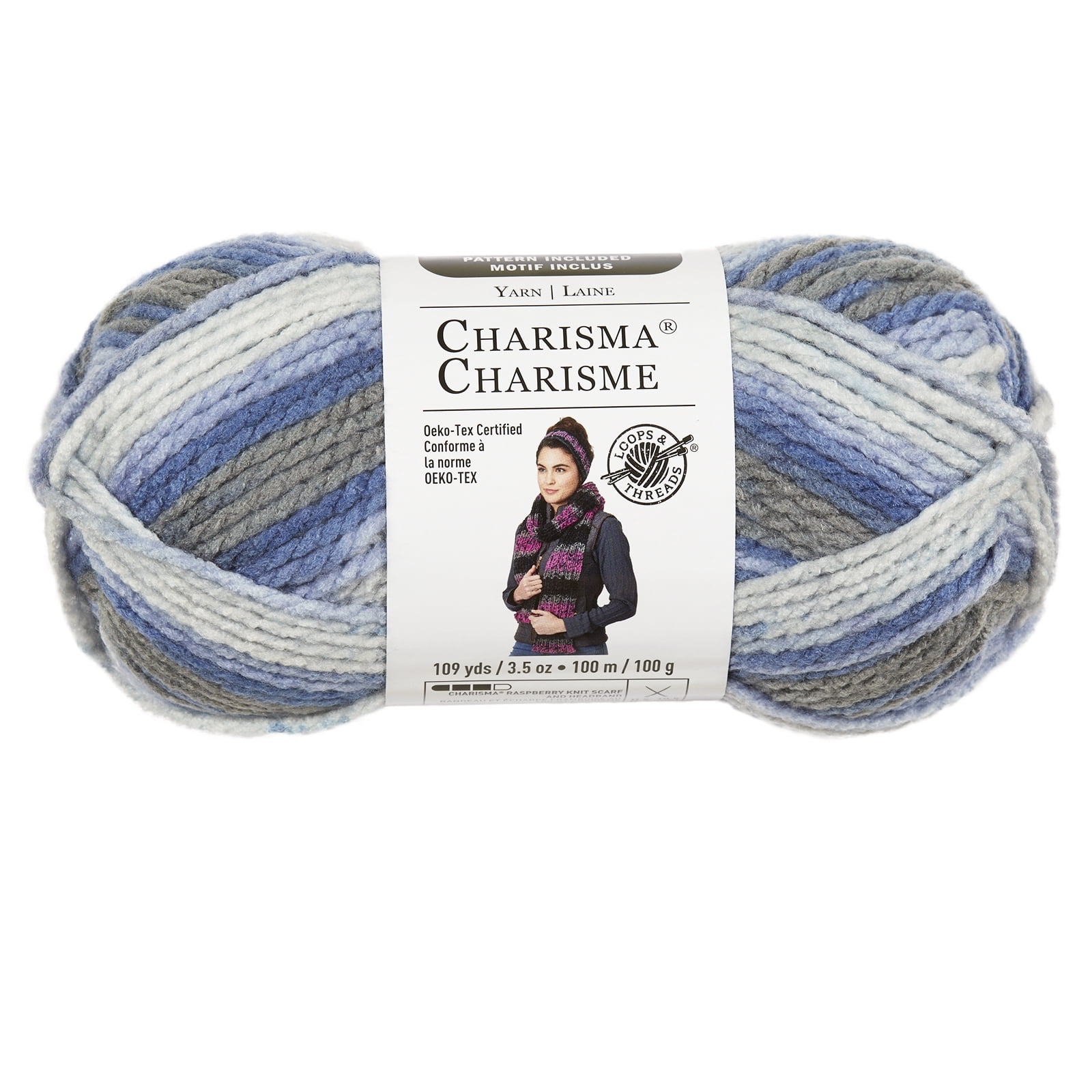 Charisma Yarn by Loops & Threads - Multicolor Yarn for Knitting ...