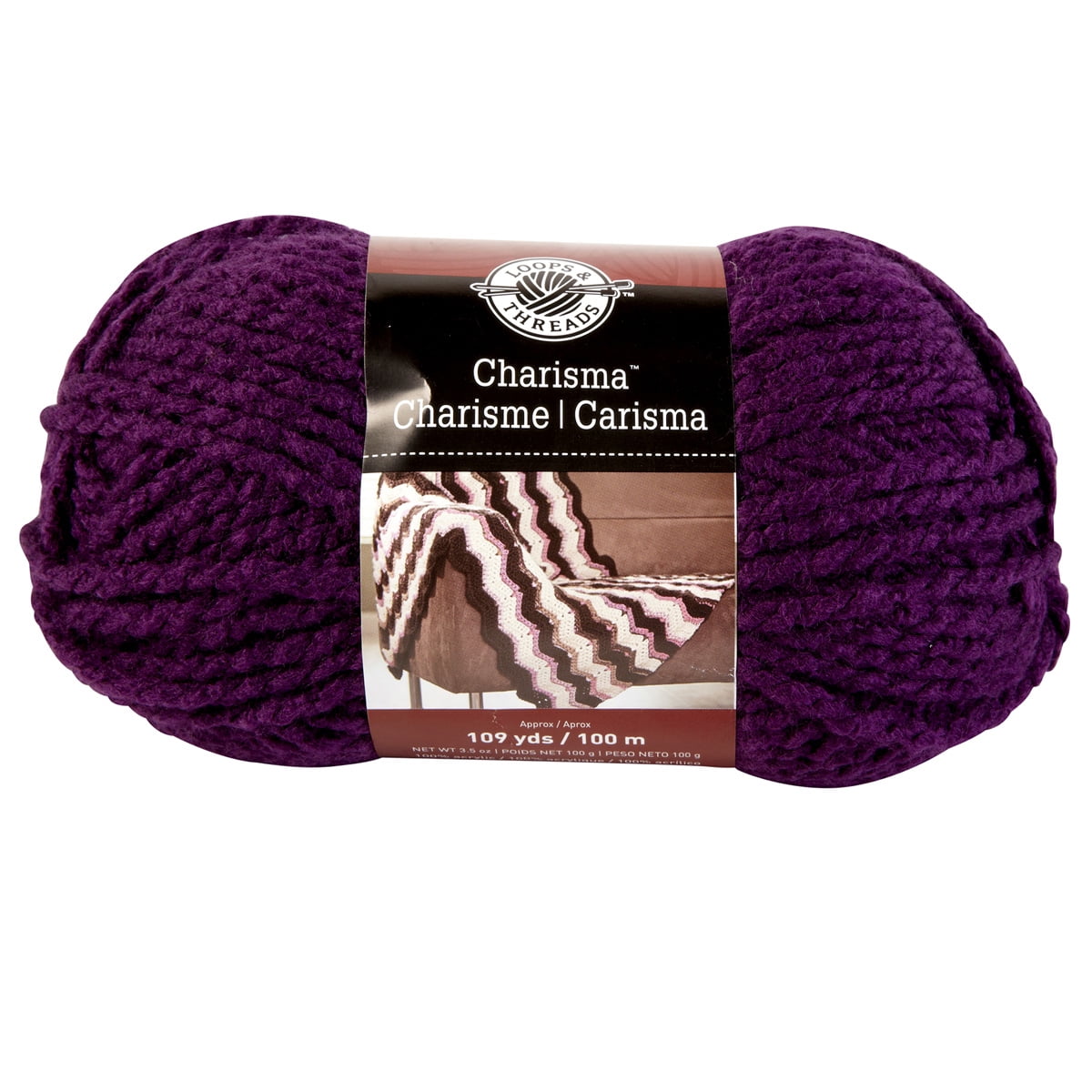 Charisma Yarn by Loops & Threads - Multicolor Yarn for Knitting ...