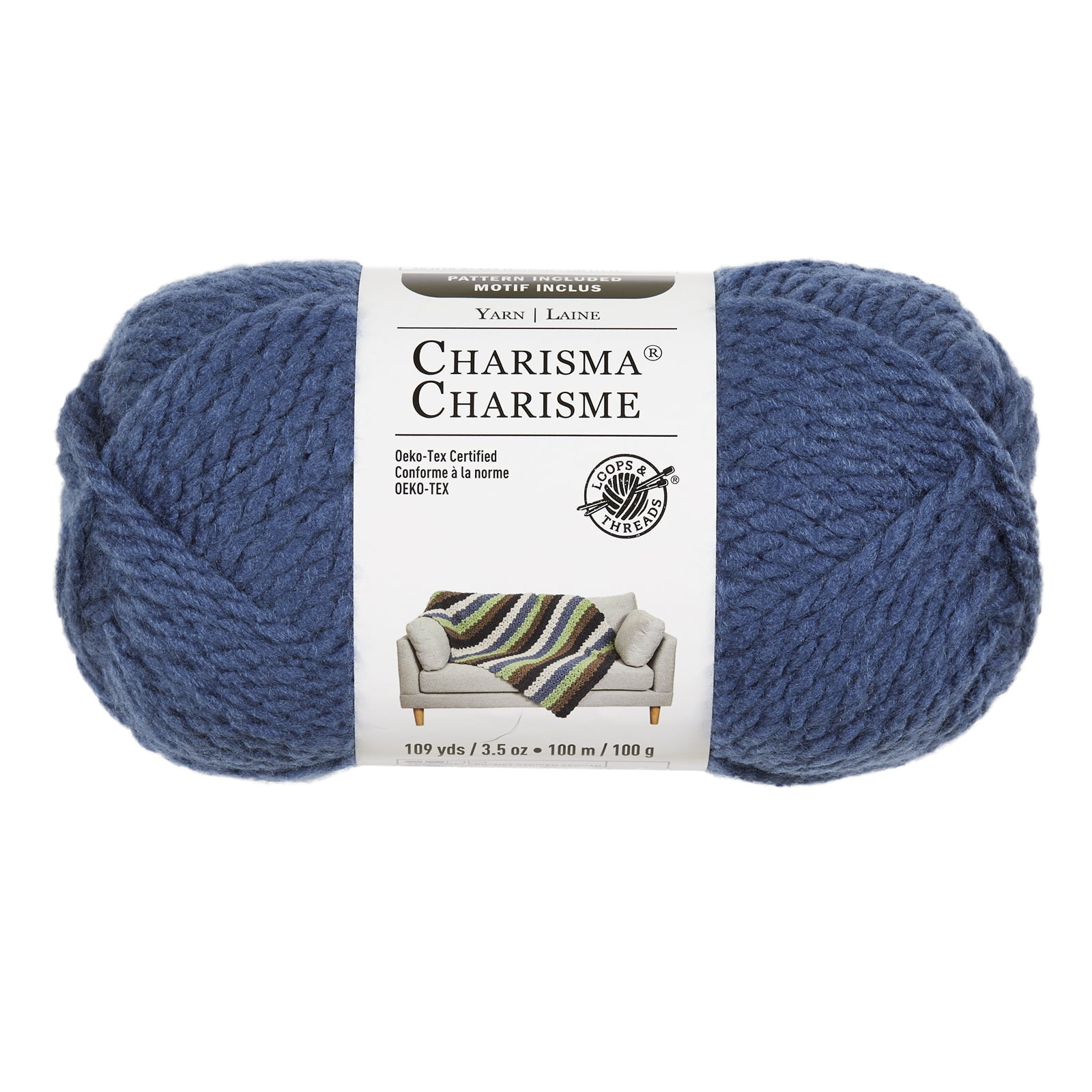 Charisma Yarn by Loops & Threads - Bulky Acrylic Multicolor Yarn for ...