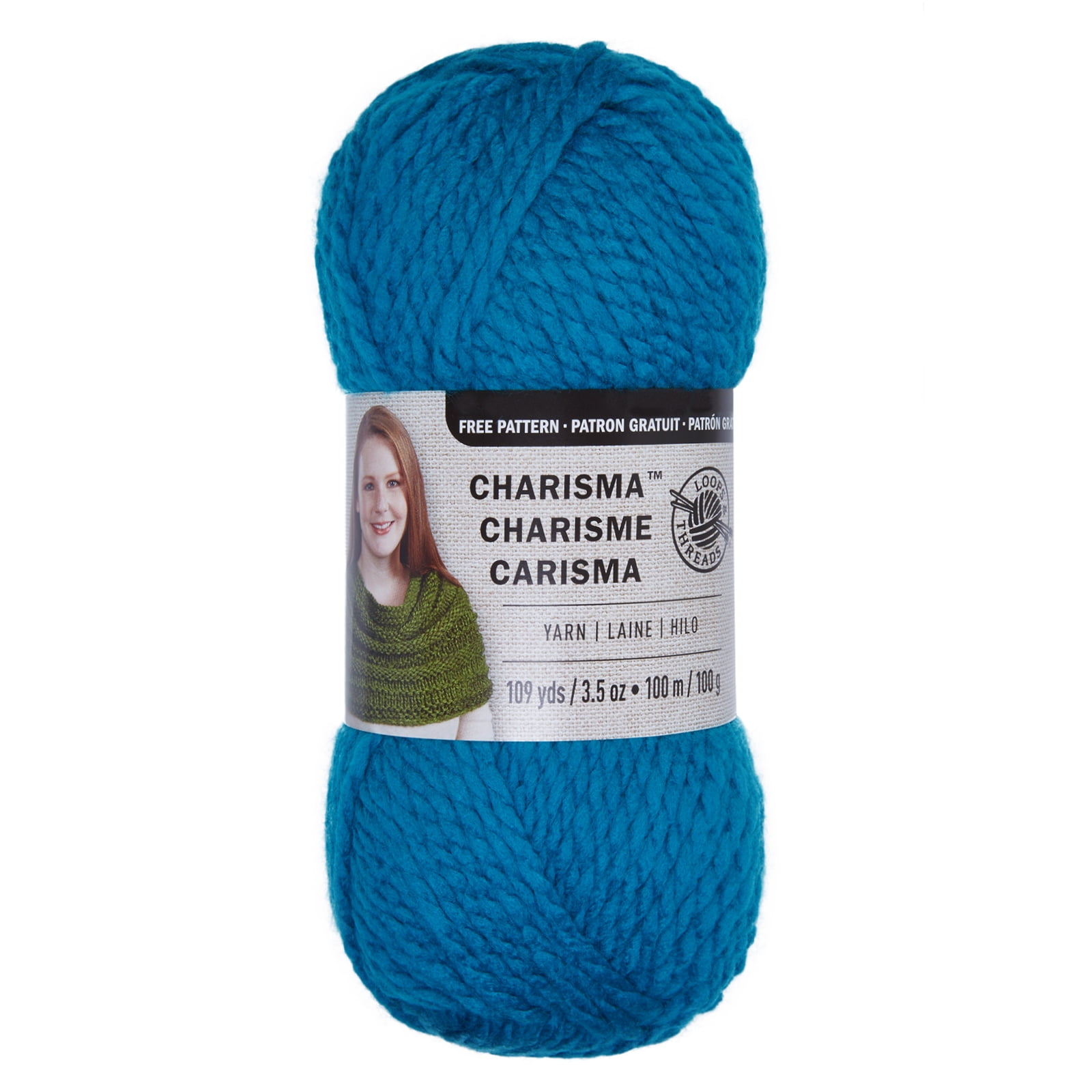 Loops & Threads Charisma Yarn, Multicolor & Electric Blue for Arts ...