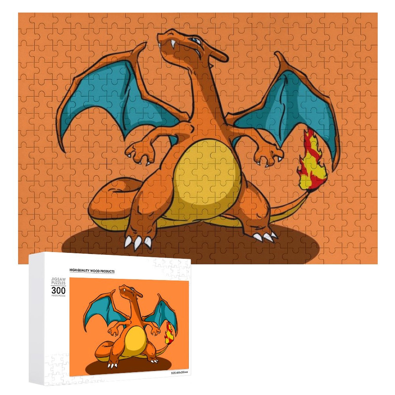 Charizard 300 Pieces Wooden Puzzles for Kids Adults Puzzles Gift for ...