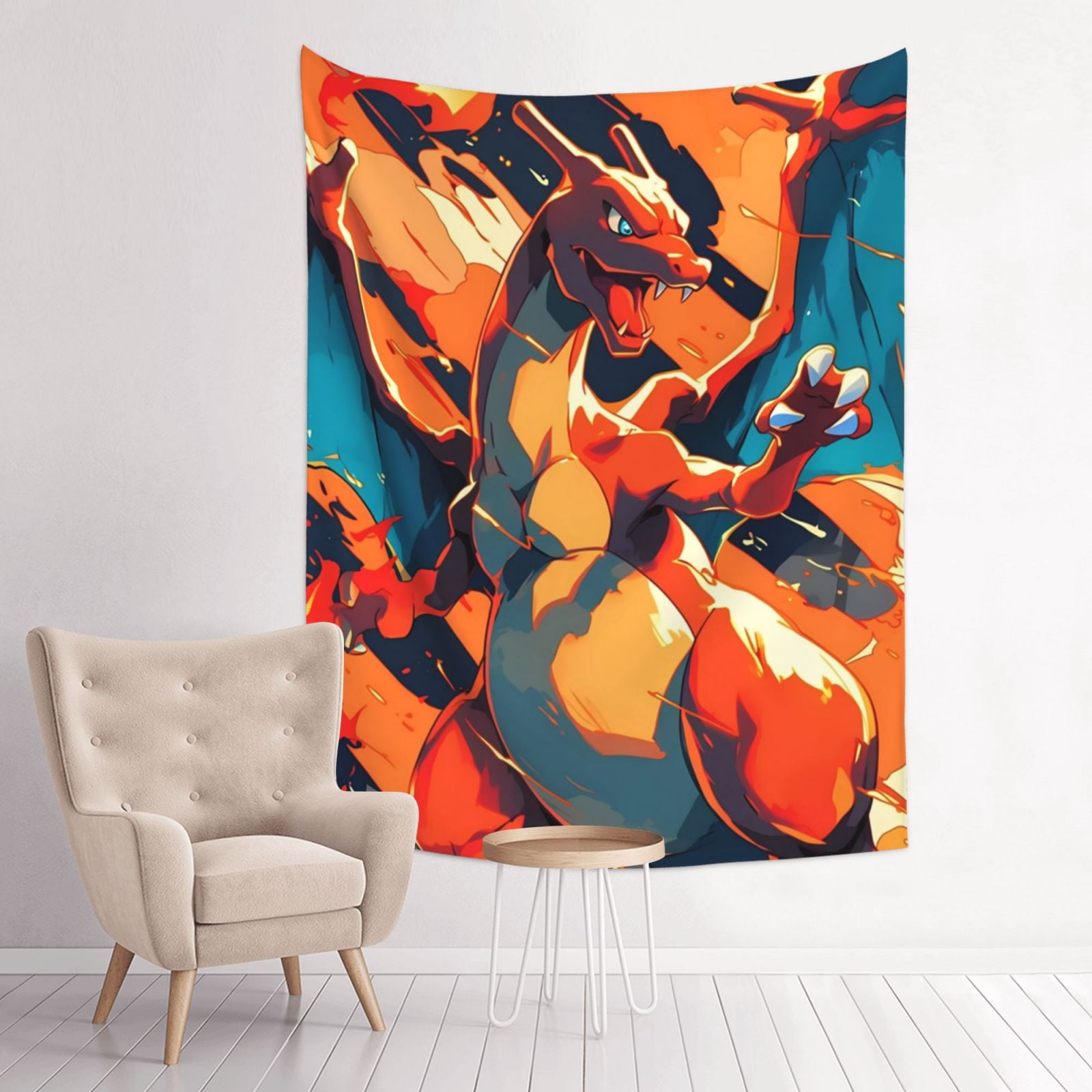 Charizard Anime 3d Pattern Tapestry Indian Dorm Decor For Living Room ...