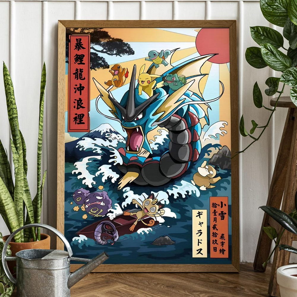 Charizard - Blastoise - Pikachu - Anime Print - Charizard Print ...