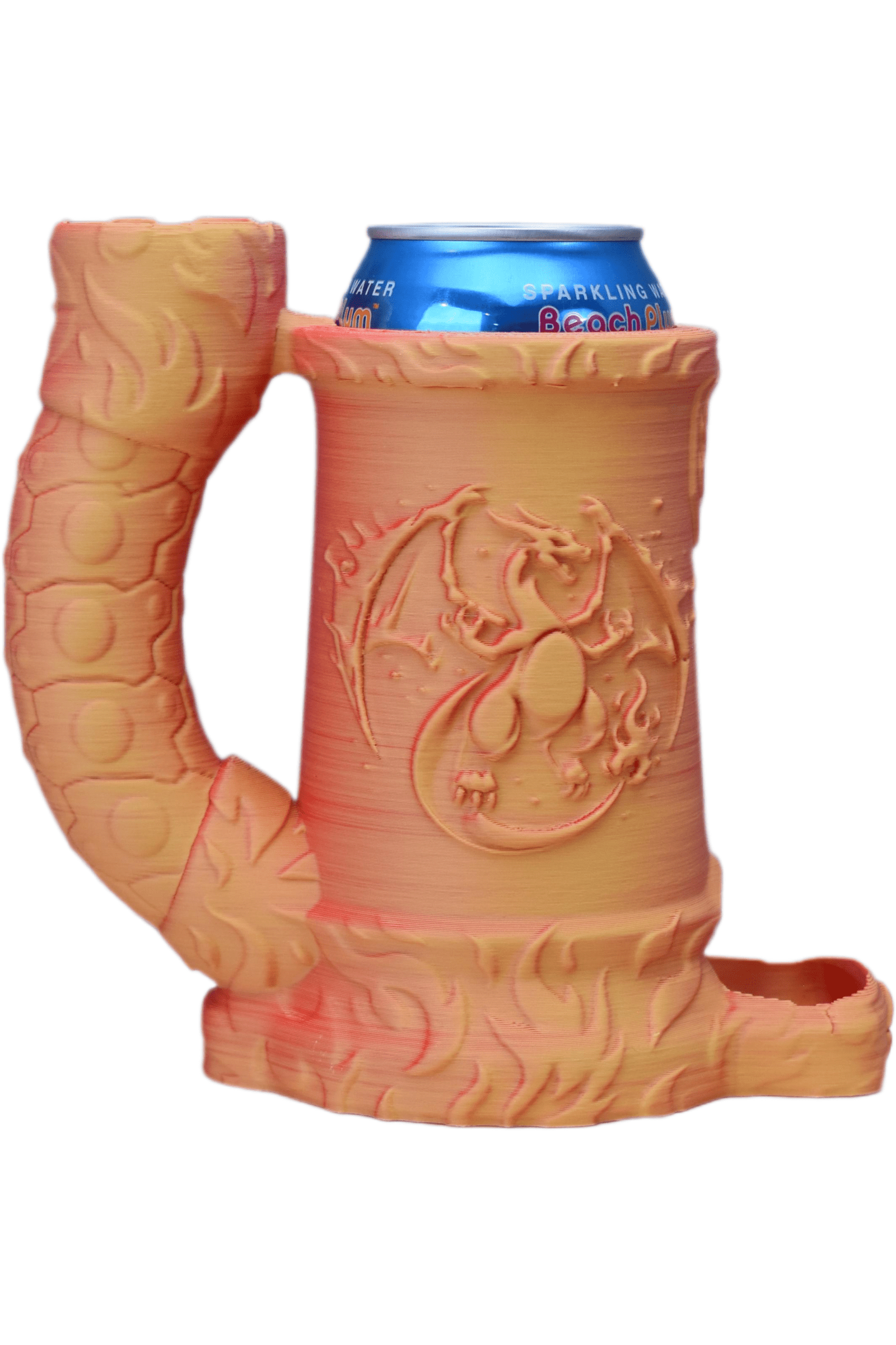 Charizard Dice Tower with Built in Can Cozy, Fire Dragon Dice Tower ...