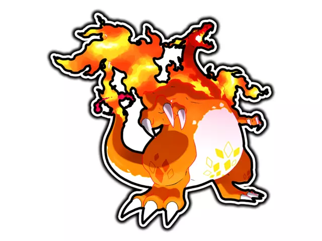 Charizard Gigantamax Waterproof Sticker Phone Decal Water Bottle ...