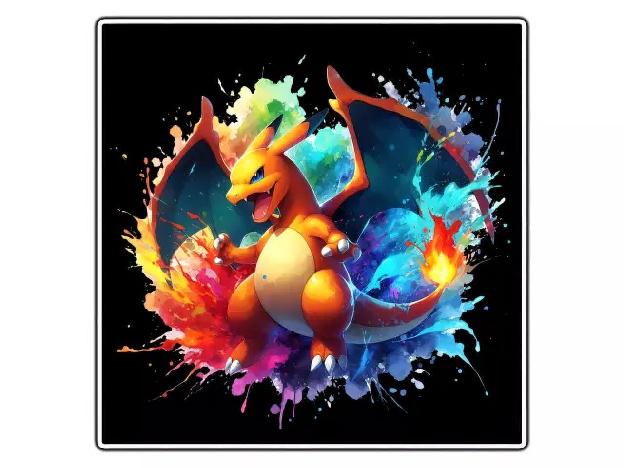 Charizard Paint Splash Waterproof Sticker Phone Decal Water Bottle ...
