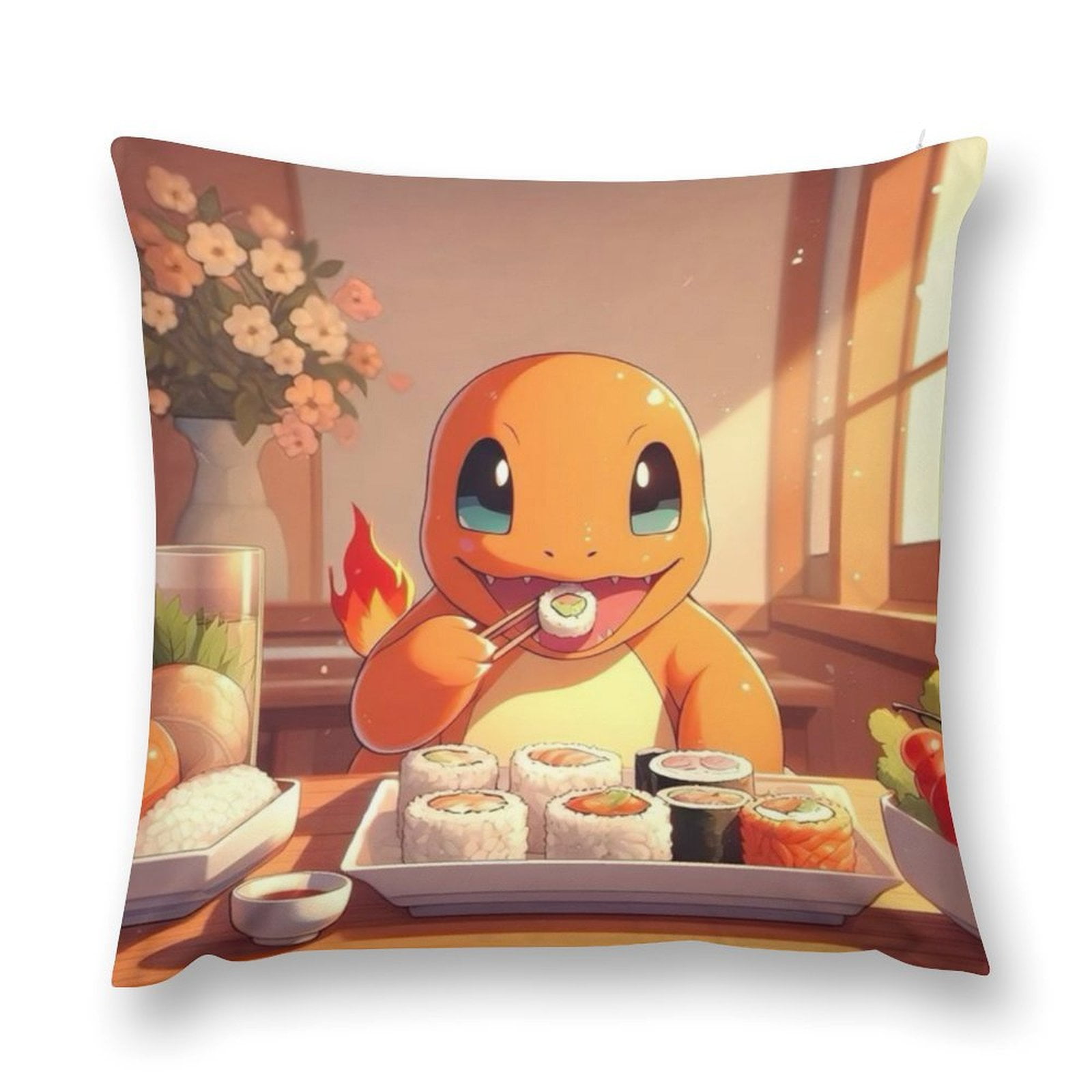 Charizard Pillowcase Cartoon Anime for Living Room Bedroom Office 24 ...