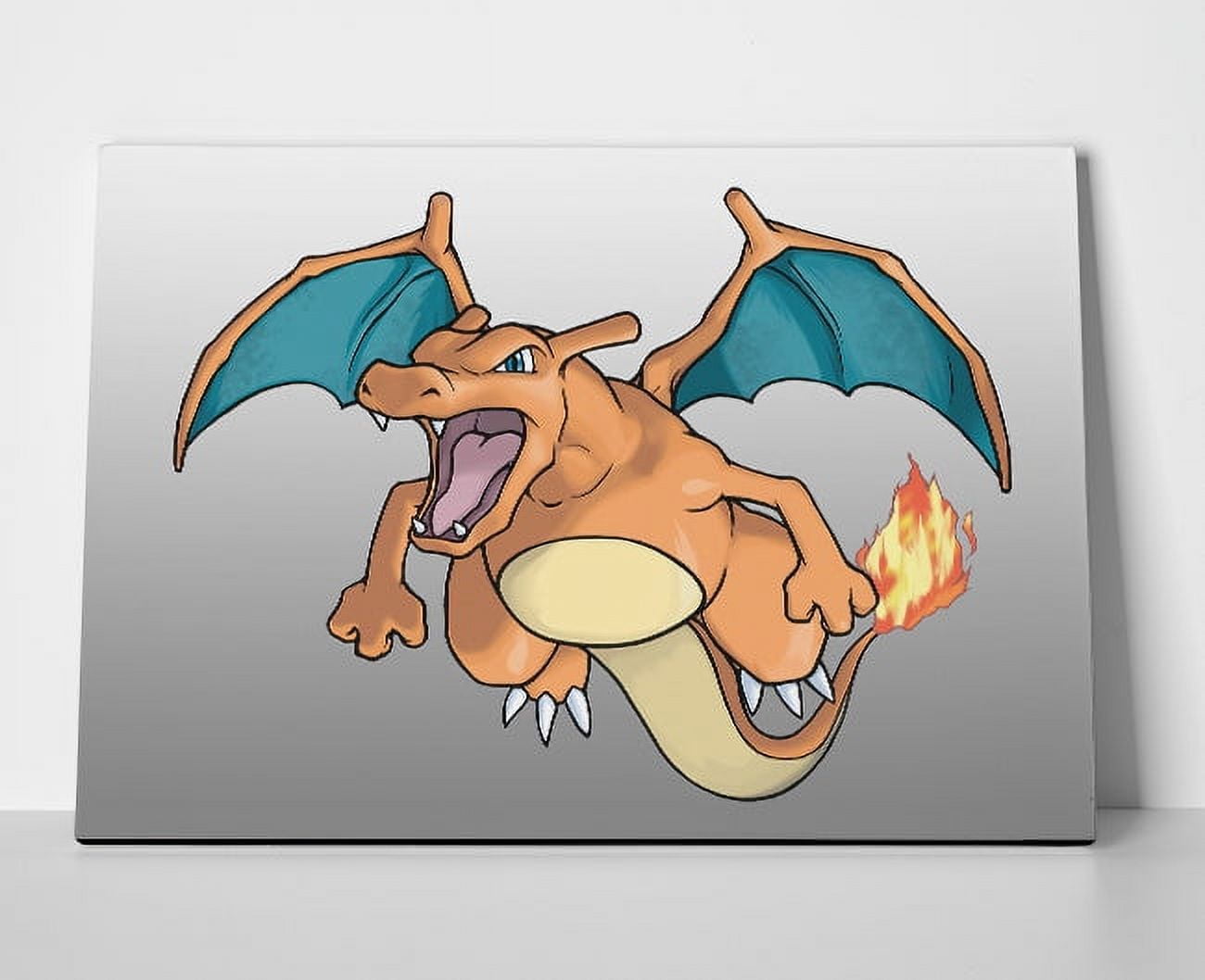 Charizard Pokemon Poster or Wrapped Canvas - Walmart.com