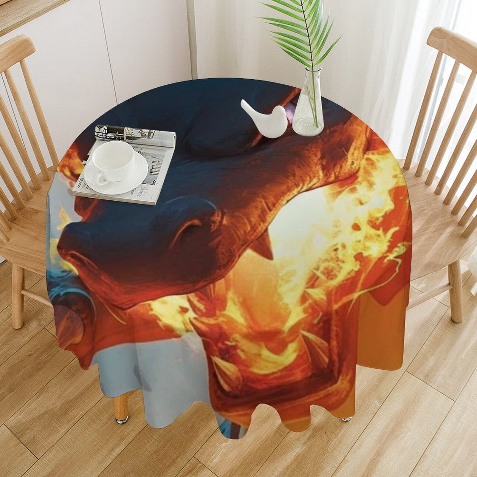 Charizard Tablecloth Anime for Dining Table Picnic Gift 50x50in ...