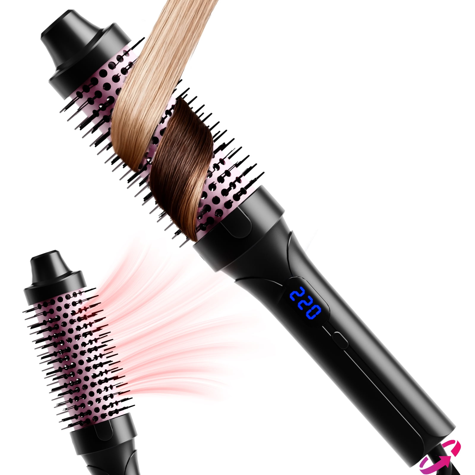 Charkool 1.5 inch Thermal Brush , Quick Heating Hot Brush, Digital ...