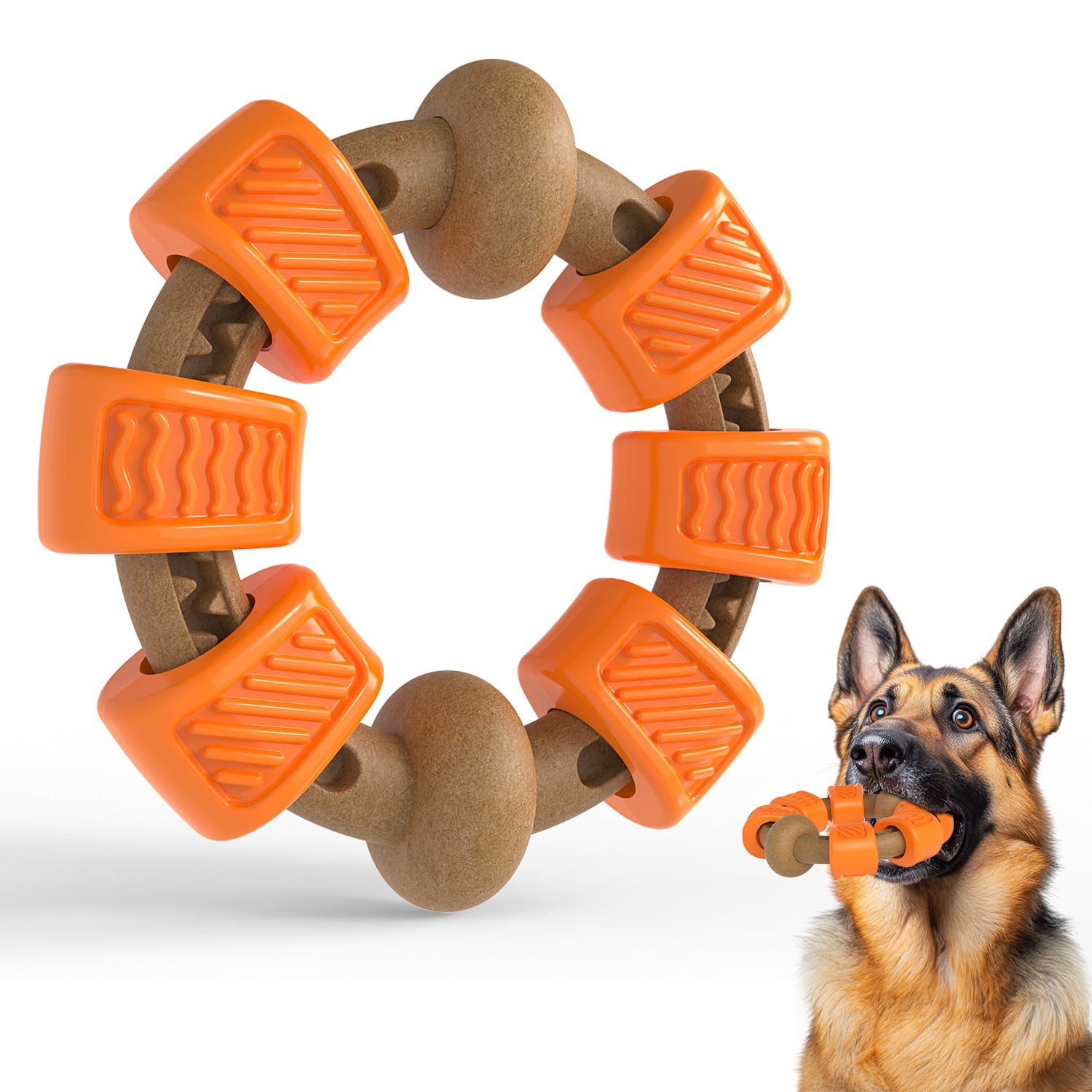 Charkool Indestructible Dog Chew Toy, Aggressive Chewer Dog Toys, Durable Nylon and PP Wood ...