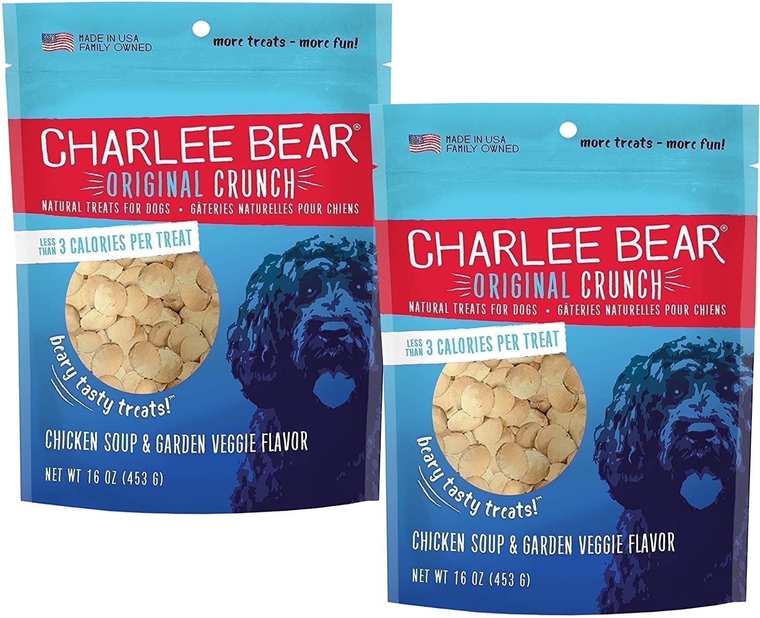 Charlee Bear Dog Training Treats for Small, Medium, or Large Pups ...