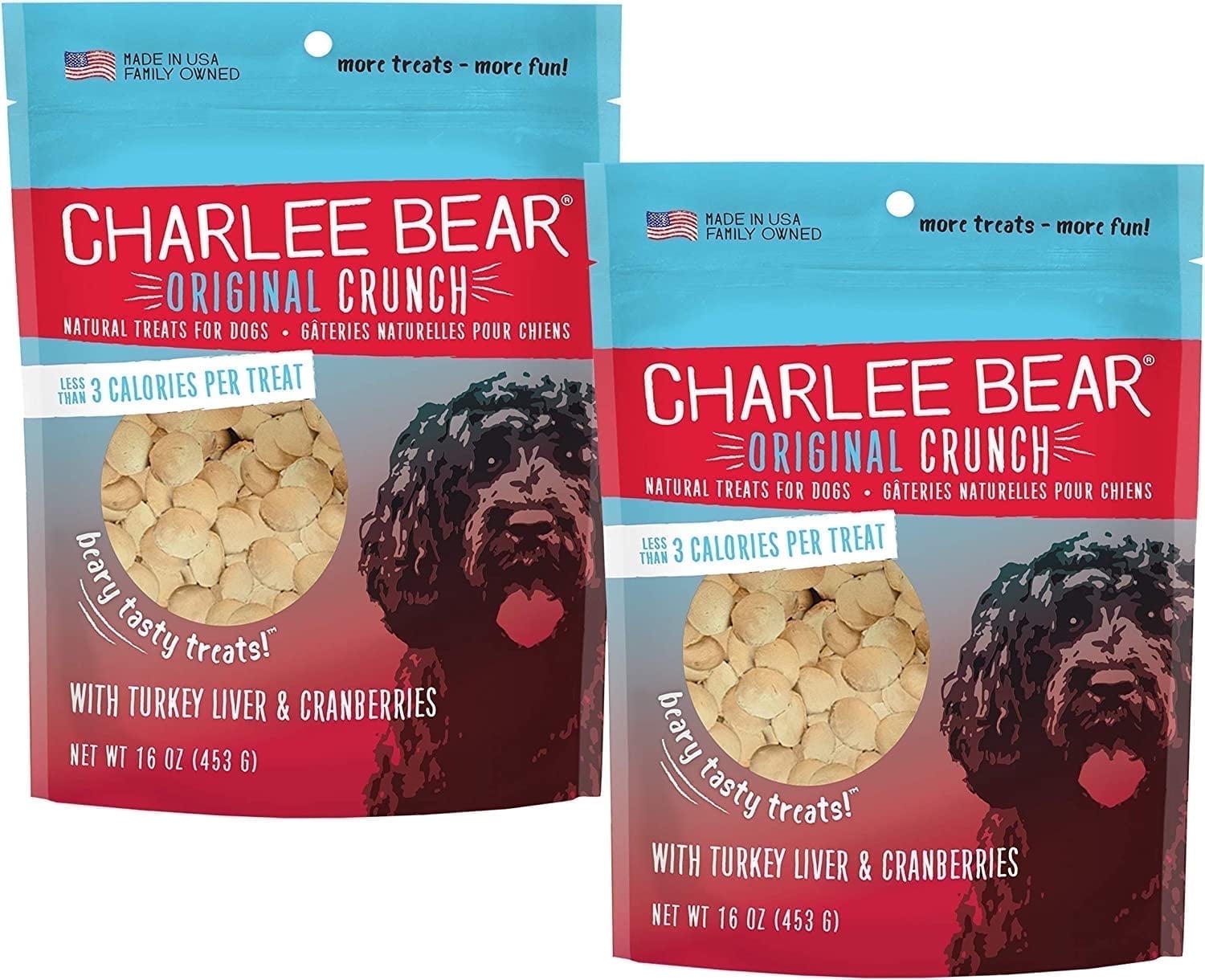 Charlee Bear Dog Training Treats for Small, Medium, or Large Pups ...