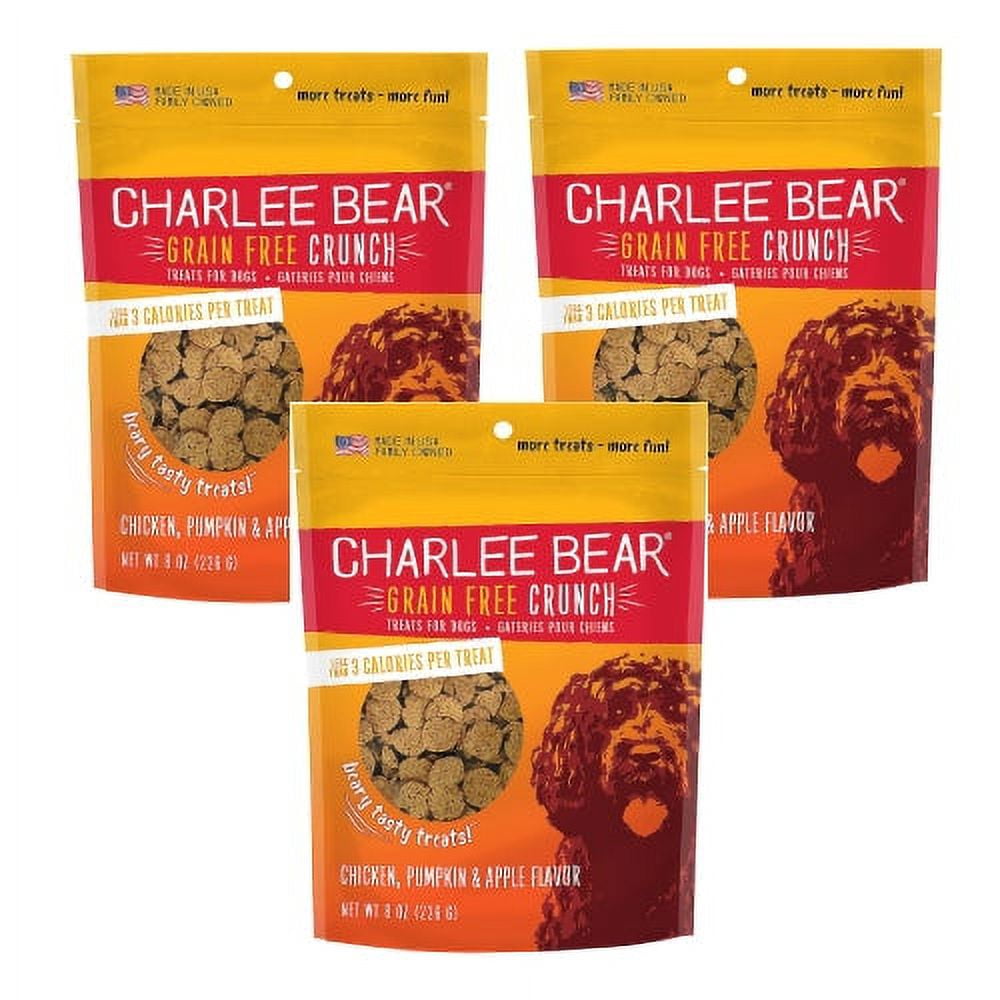 Charlee Bear Grain-Free Bear Crunch Chicken, Pumpkin & Apple Flavor 8 ...