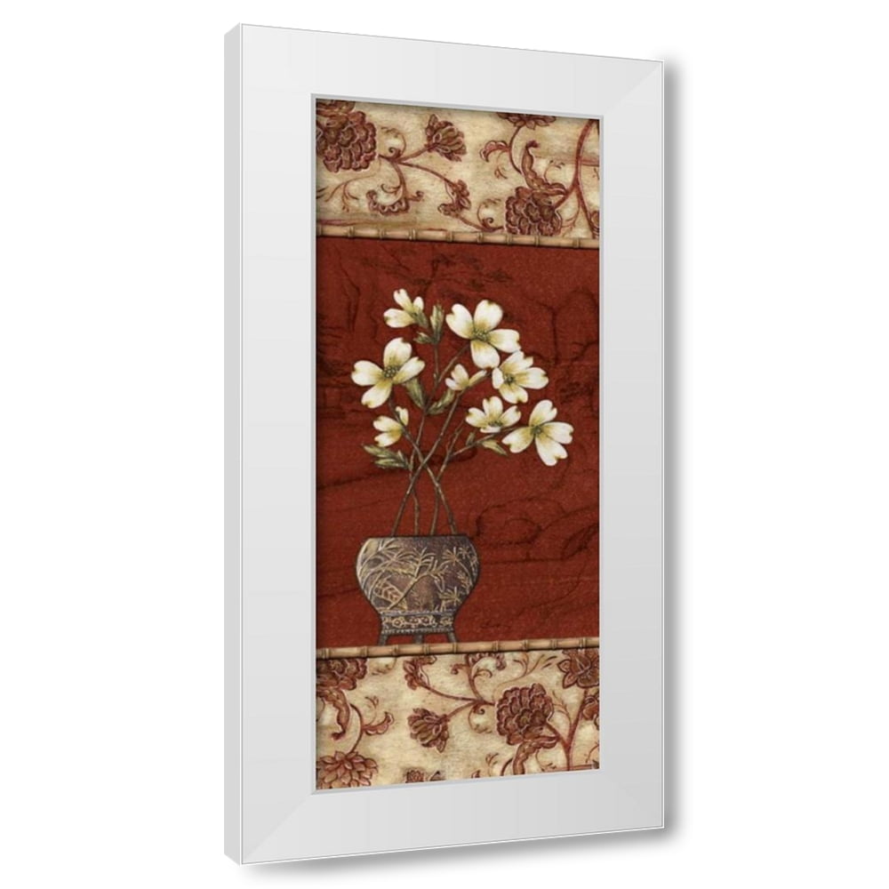 Charlene Audrey 10x18 White Modern Wood Framed Wall Art Titled - Geisha ...