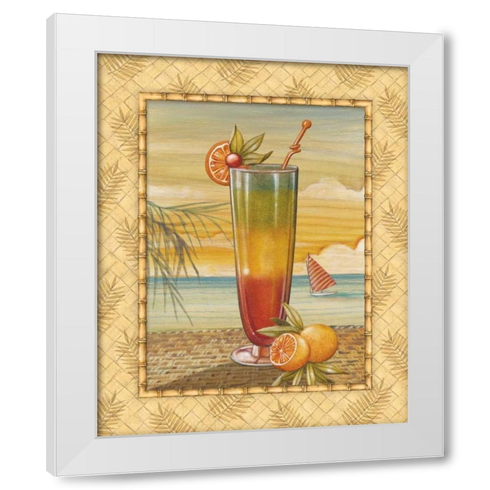 Charlene Audrey 15x18 White Modern Wood Framed Wall Art Titled - Island ...