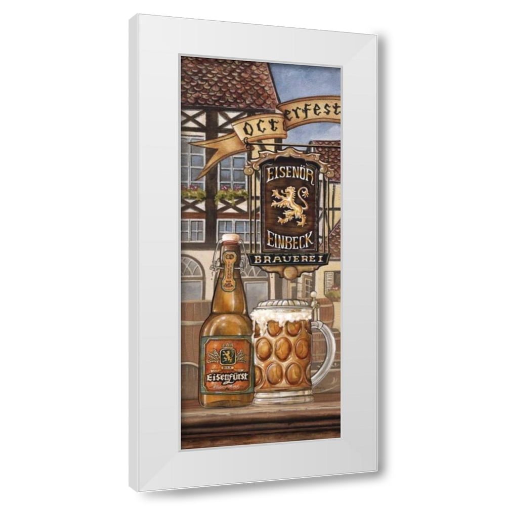 Charlene Audrey 4x24 White Modern Wood Framed Wall Art Titled - German ...