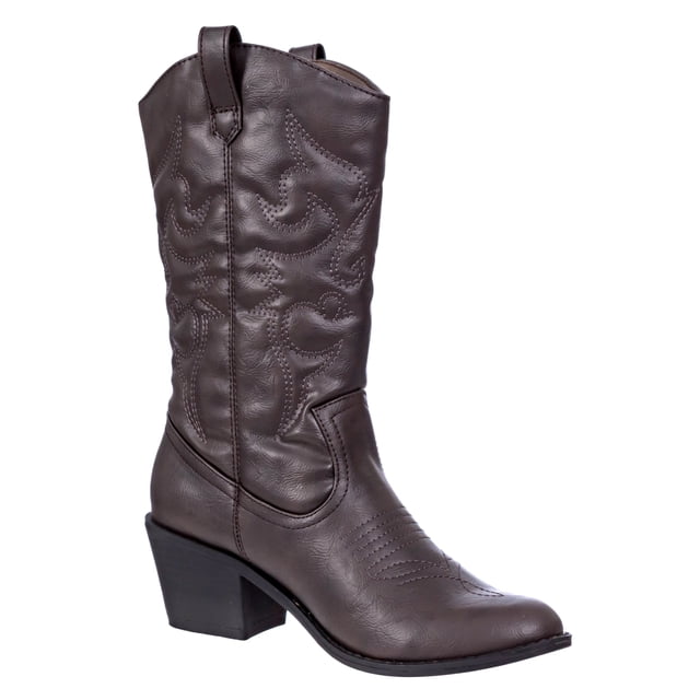 Charles Albert Cowboy Boots for Women Mid-Calf Western Cowgirl Boots ...