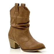 Time and Tru Women's Western Slouch Boots - Walmart.com