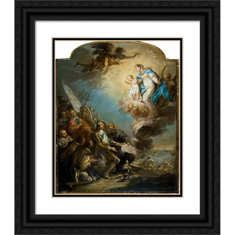 Charles-André van Loo 15x18 Black Ornate Wood Framed Double Matted ...