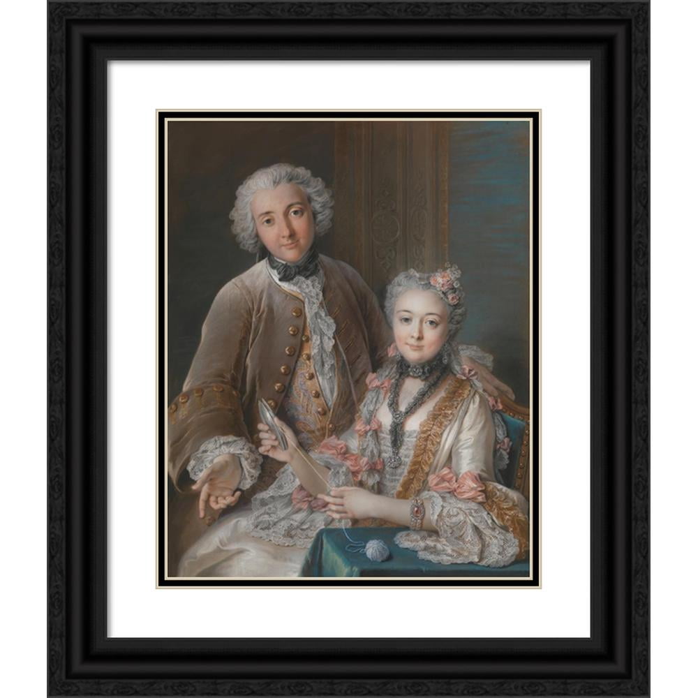 Charles-Antoine Coypel 20x24 Black Ornate Framed Double Matted Museum ...
