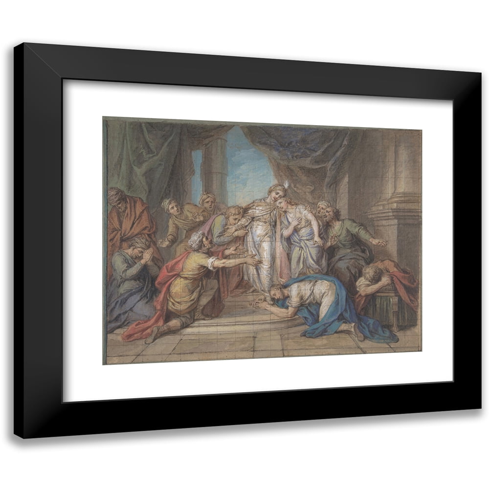 Charles-Antoine Coypel 24x20 Black Modern Framed Museum Art Print ...
