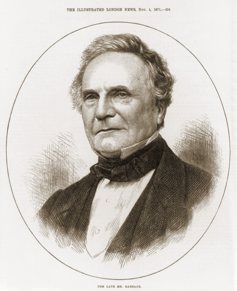 Charles Babbage 1792-1871 English Mathematician And Engineer Who Build ...
