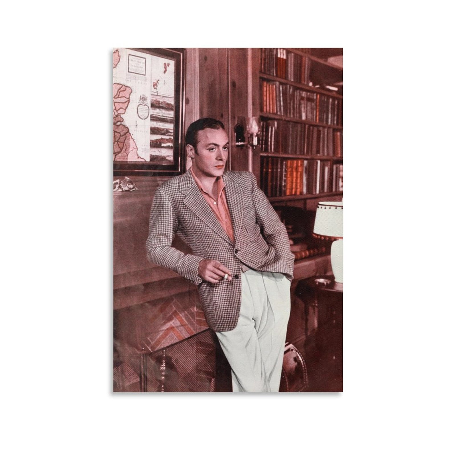 Charles Boyer Actor Poster Painting On Canvas Wall Art Poster Scroll ...