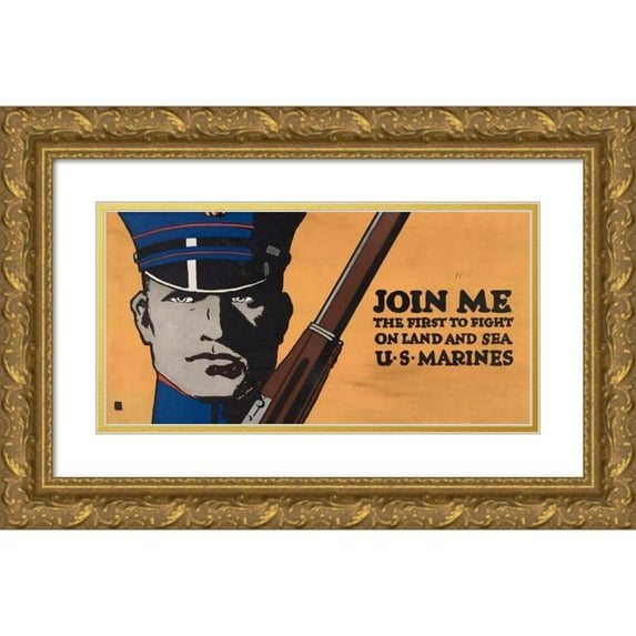 Charles Buckles Falls 14x9 Gold Ornate Wood Frame and Double Matted ...