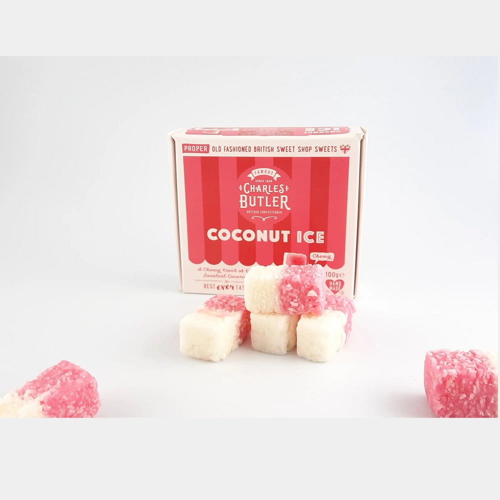 Charles Butler Coconut Ice Sweets Box 100g - Walmart.com