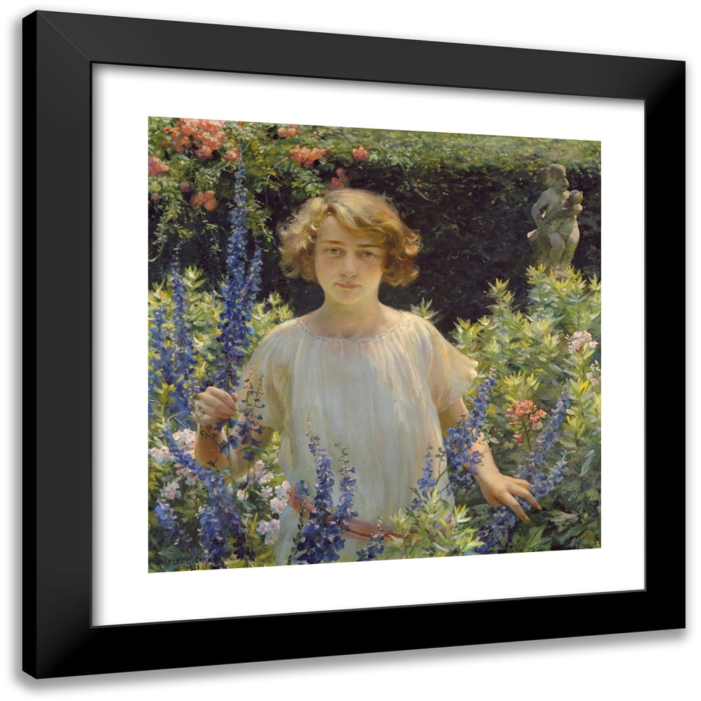 Charles Courtney Curran 20x20 Black Modern Framed Museum Art Print ...