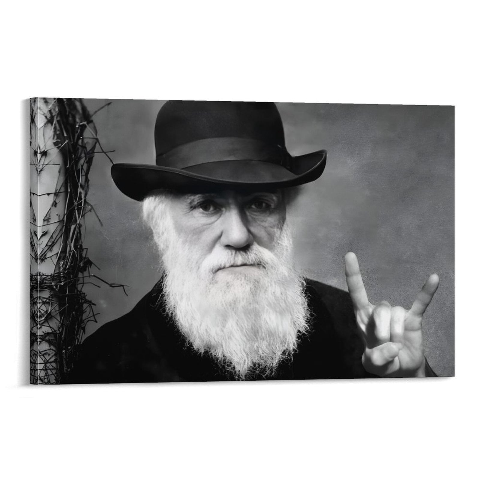 Charles Darwin Biologist Poster Art Poster Canvas Painting Decor Wall ...