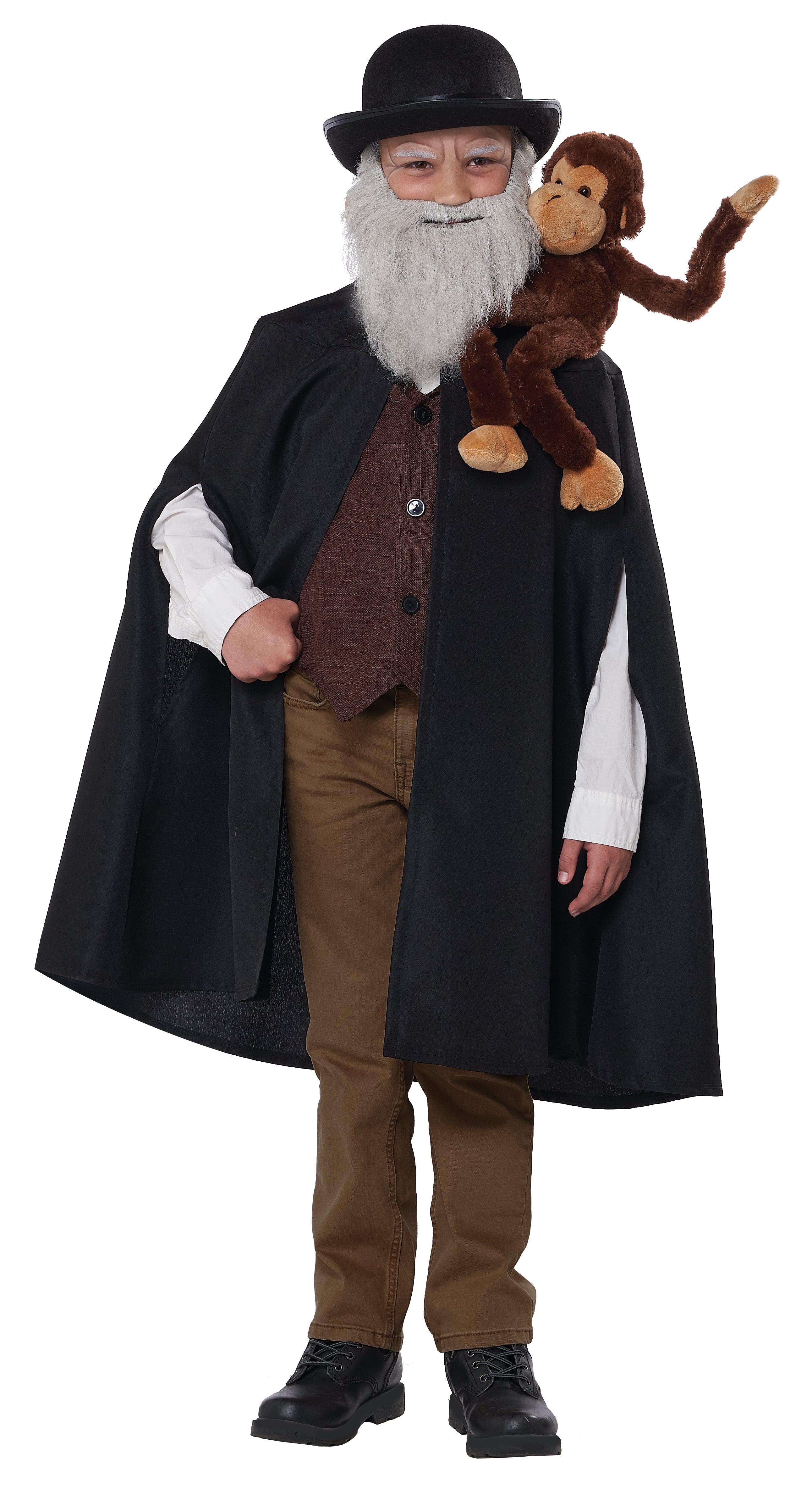 Halloween Kids Charles Darwin Costume - Biologist, Scientist with Cloak ...