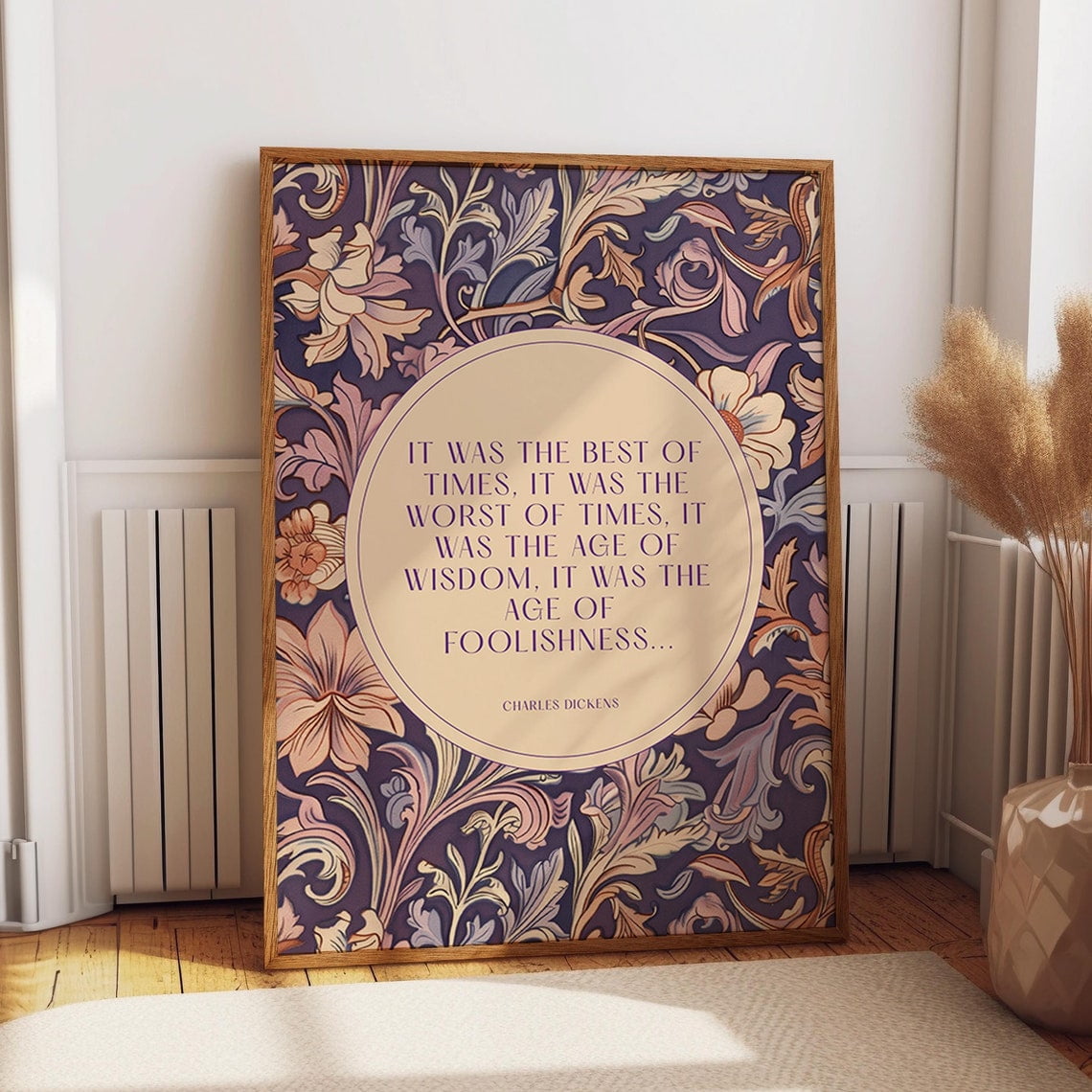 Charles Dickens Inspirational Quote Poster - Timeless Literary Art ...