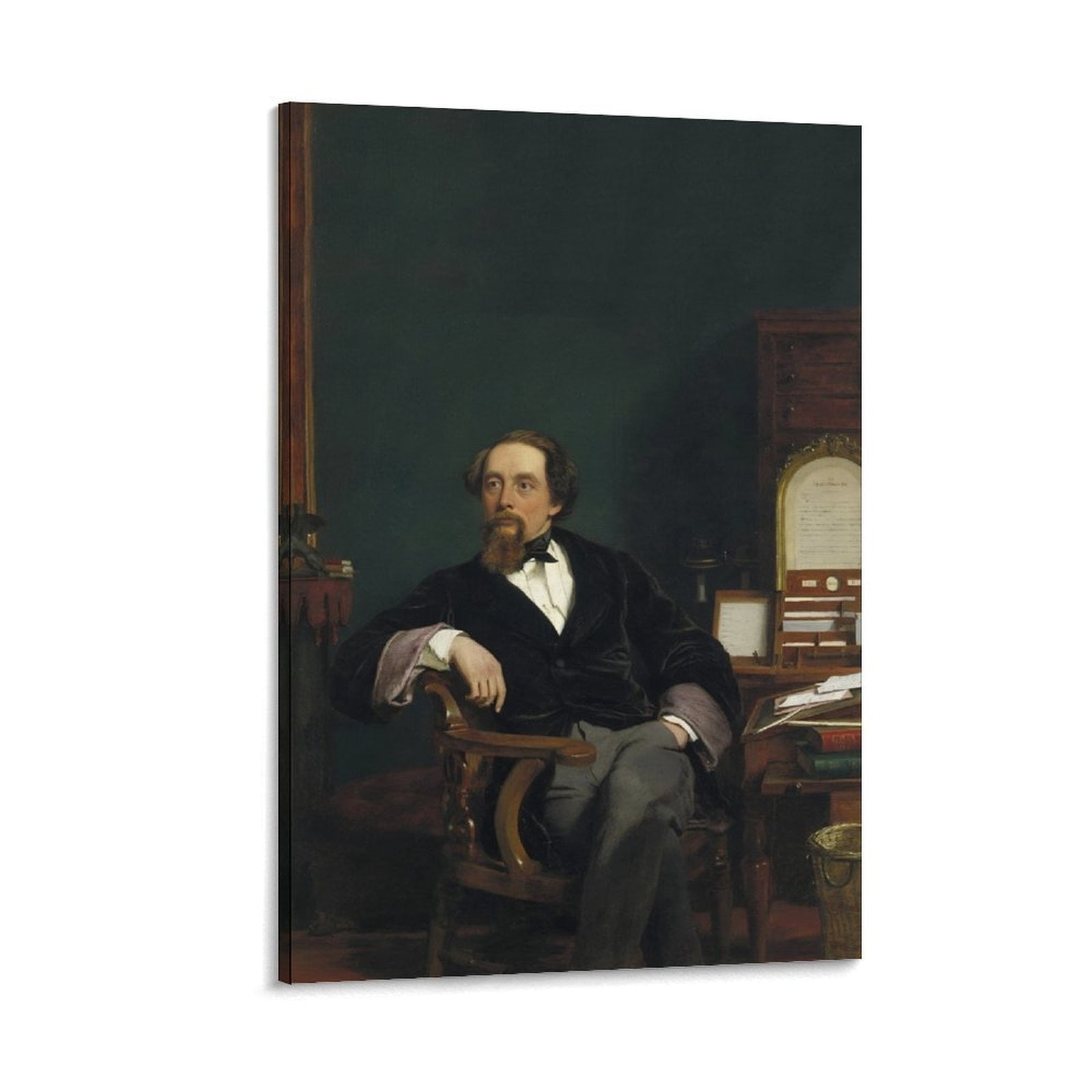 Charles Dickens Portray Poster Artworks Canvas Poster Room Aesthetic ...