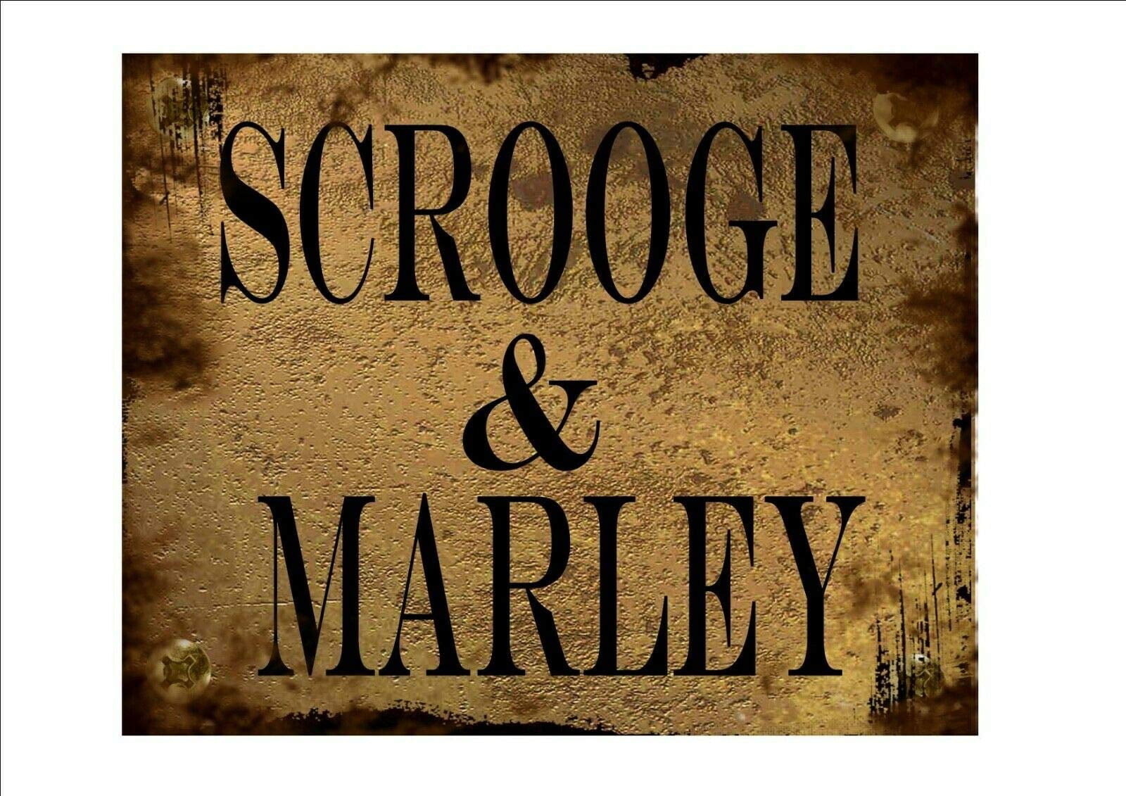 Charles Dickens Scrooge Christmas Carol Vintage Style Metal Sign ...