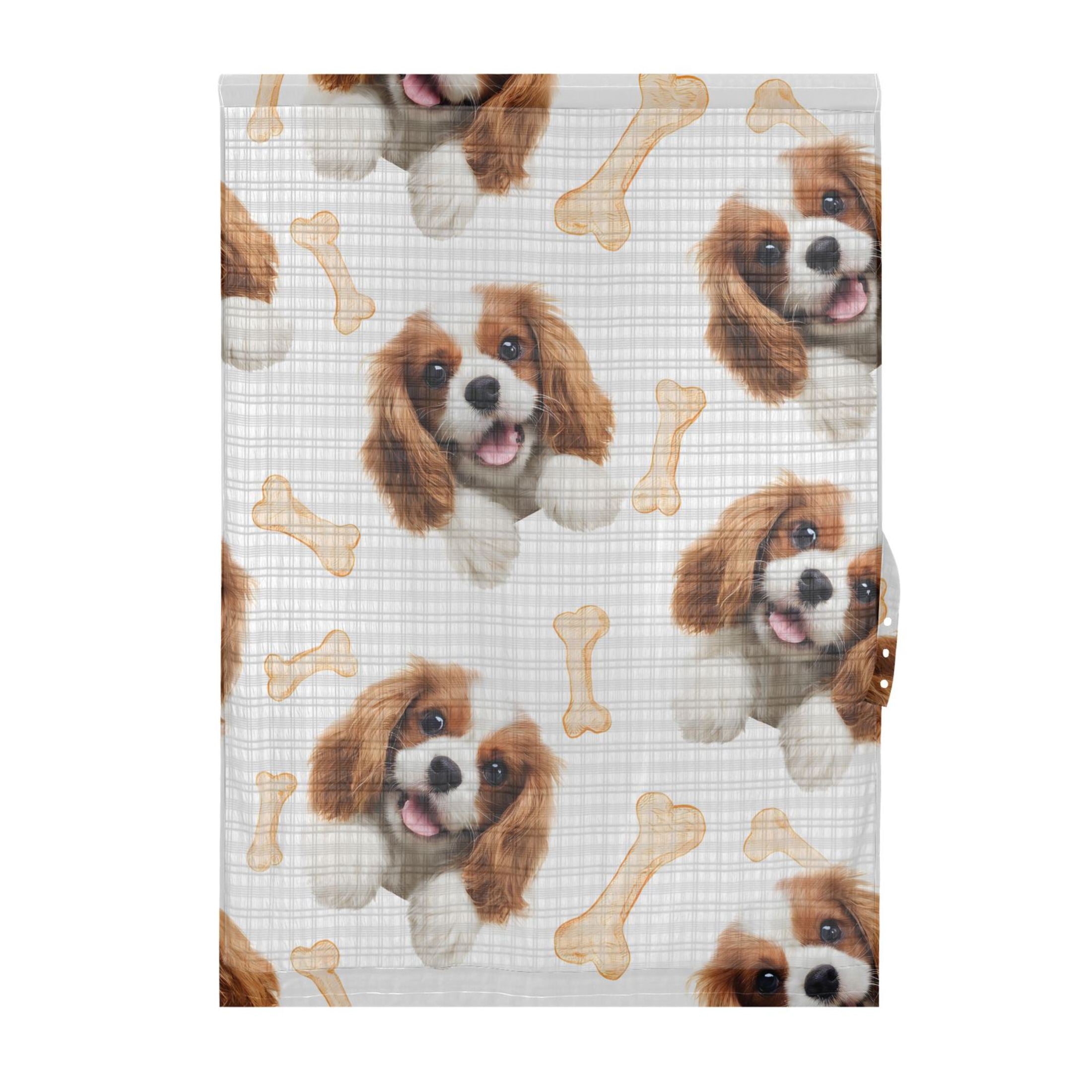 Charles Dog Pattern Door Curtain Sheer Privacy Light Filtering Window ...