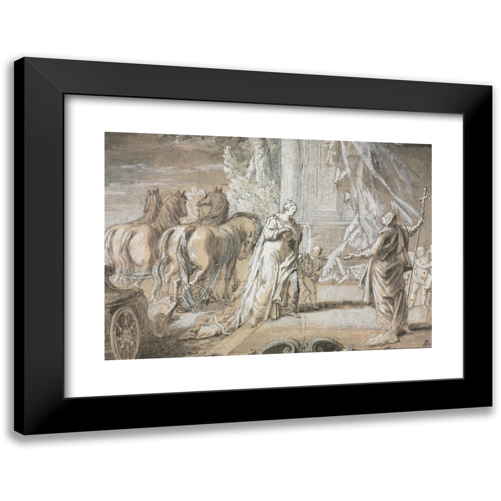 Charles Dominique Joseph Eisen 18x14 Black Modern Framed Museum Art ...