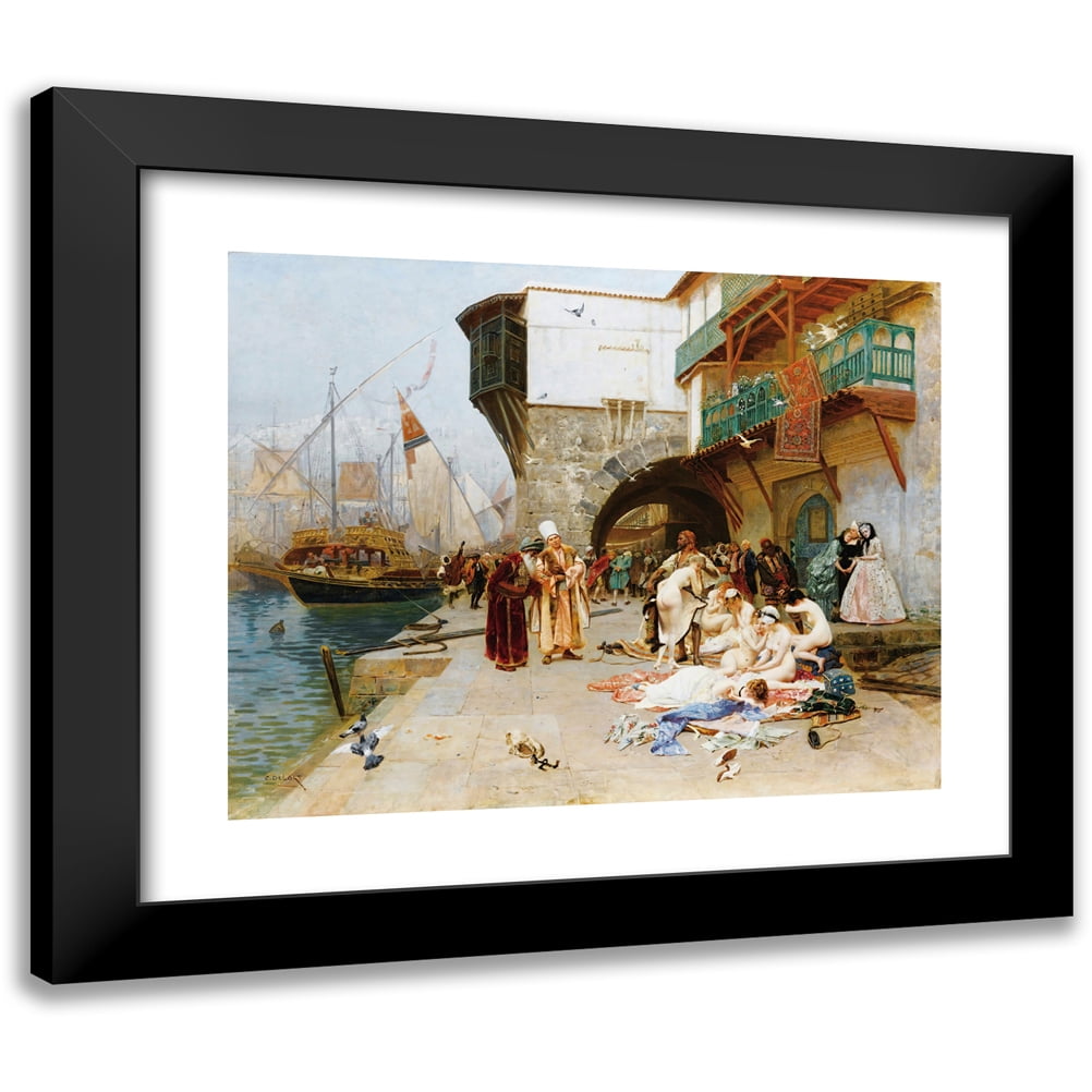 Charles Edouard Delort 14x12 Black Modern Framed Museum Art Print ...