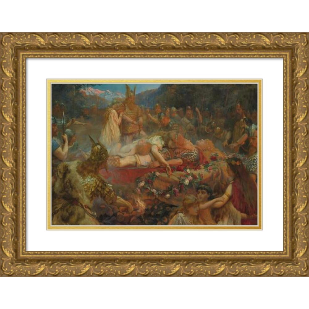 Charles Ernest Butler 24x17 Gold Ornate Framed and Double Matted Museum ...