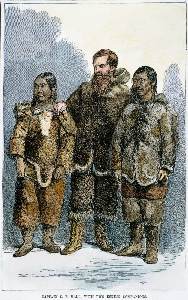 Charles F. Hall (1821-1871). /Nhall With Tookolito (Left) And Ebierbing ...