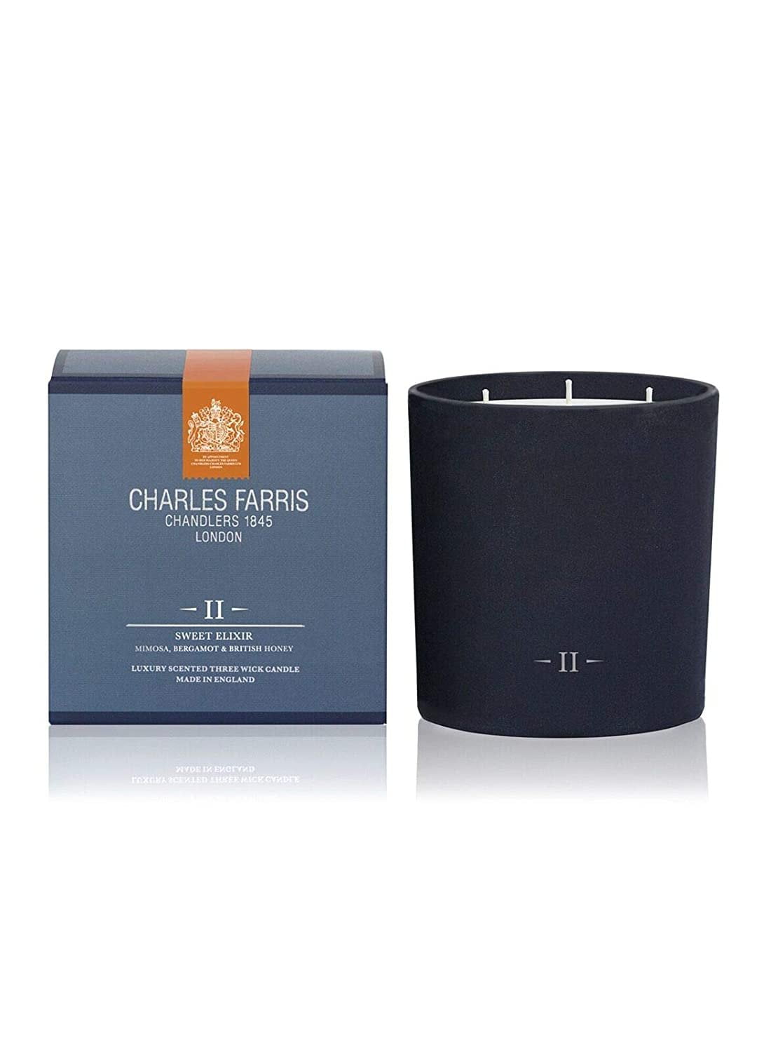 Charles Farris Sweet Elixir 3 Wick Candle, Mimosa, Bergamot & British ...