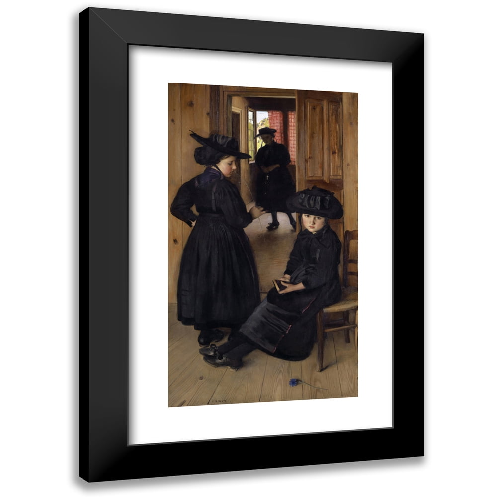 Charles Giron 10x14 Black Modern Framed Museum Art Print Titled - Girls ...