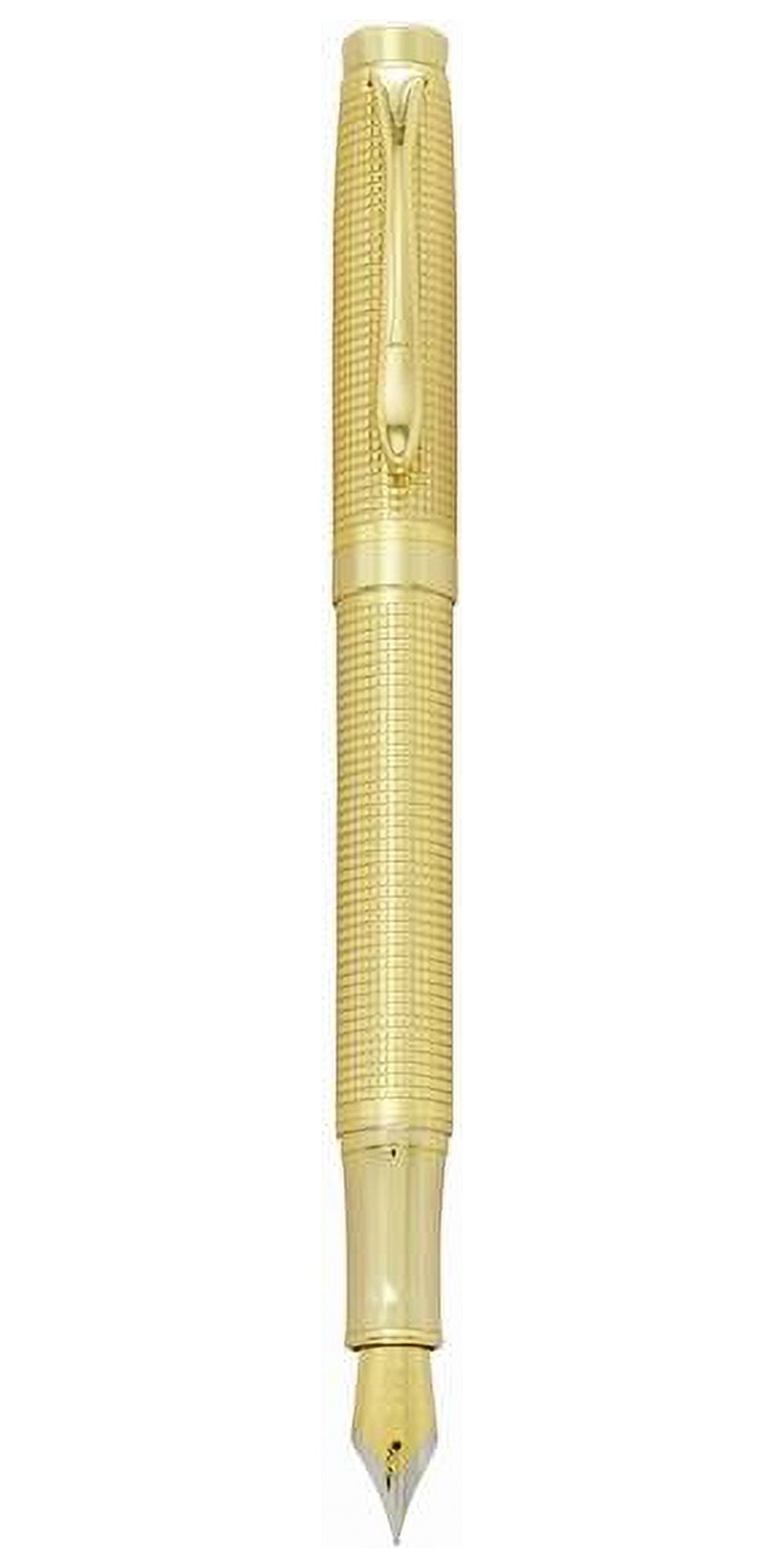 Charles Hubert Gold-tone Textured Fountain Pen QGP8175 - Walmart.com