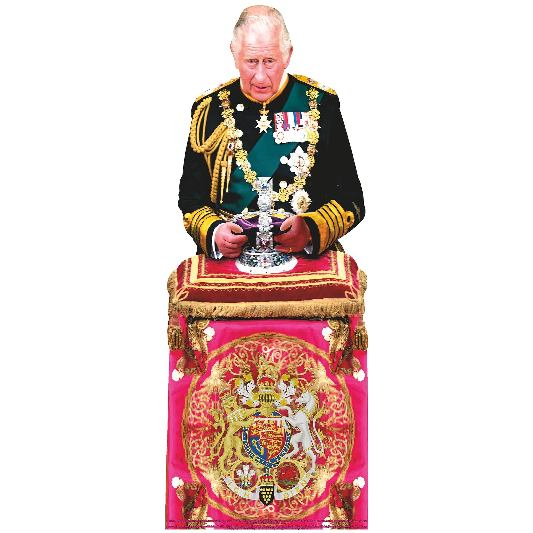 Charles III Crown Cardboard Standee - Life-Size Cutout for Events ...